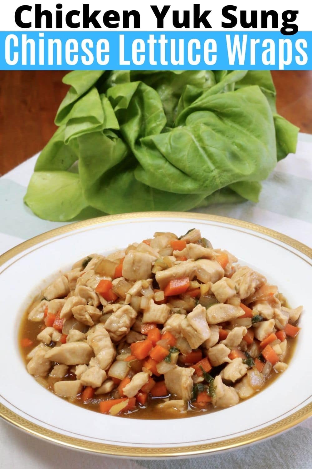 Chicken Yuk Sung Chinese Lettuce Wraps Recipe | dobbernationLOVES