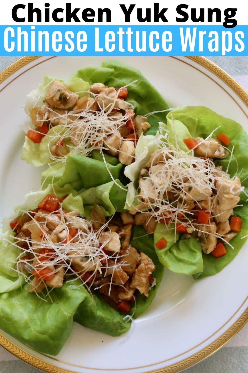 Chicken Yuk Sung Chinese Lettuce Wraps Recipe | dobbernationLOVES