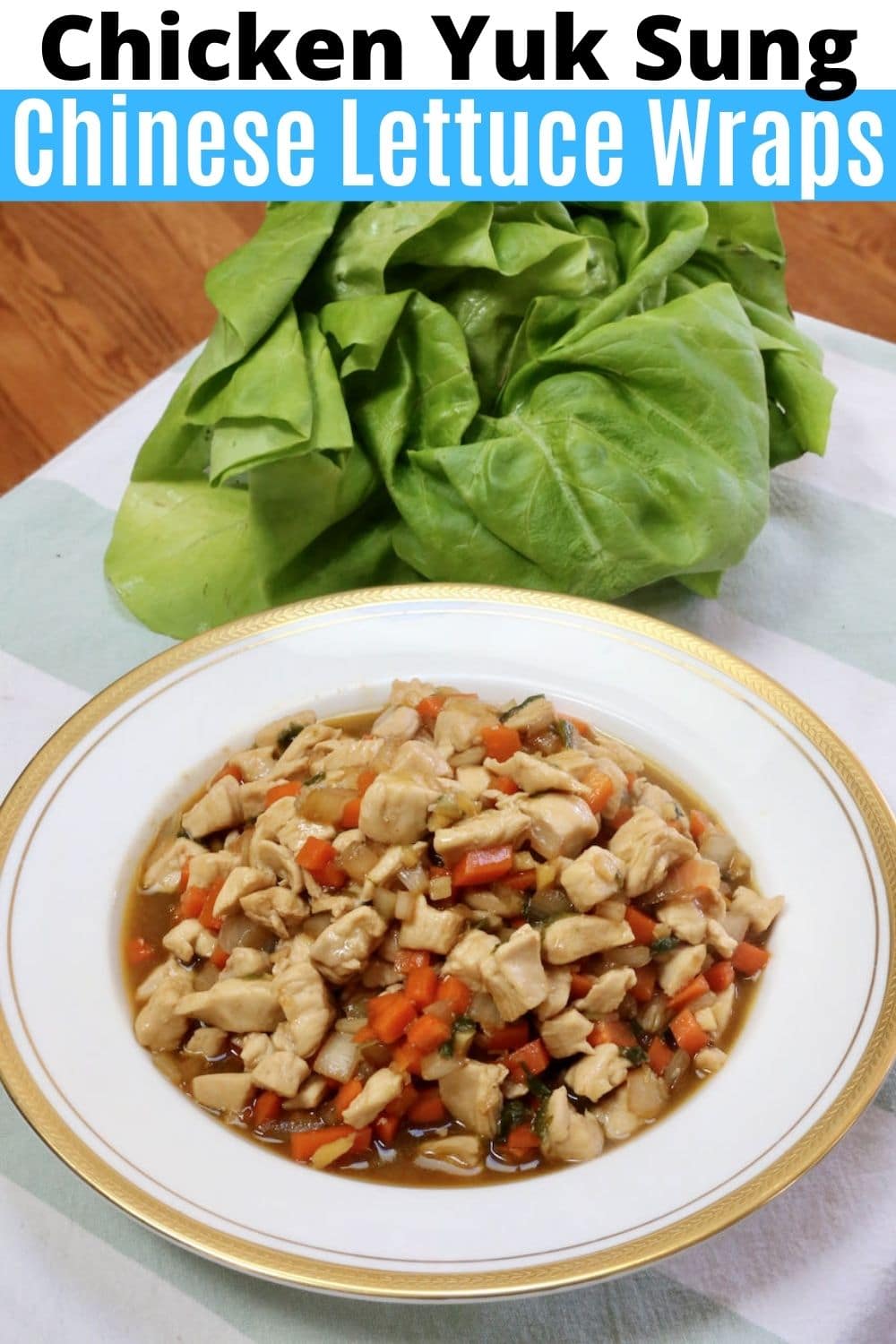 Chicken Yuk Sung Chinese Lettuce Wraps Recipe | dobbernationLOVES