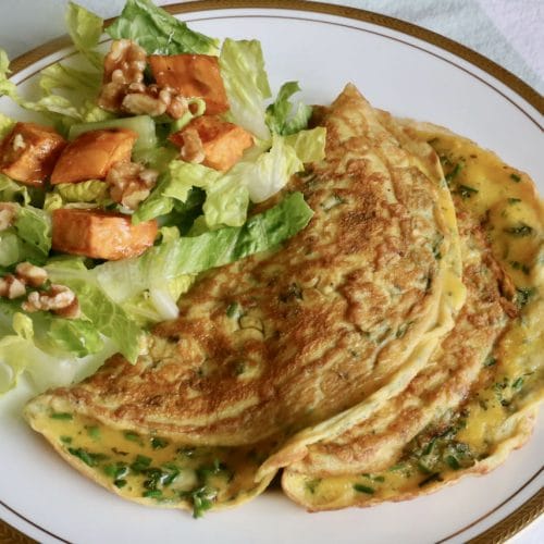 Ejjeh Vegetarian Lebanese Herb Omelette Recipe | dobbernationLOVES