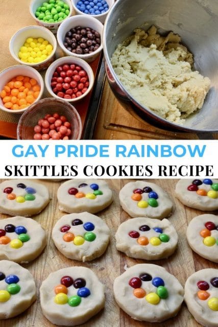 Crispy & Chewy Gay Pride Skittles Sugar Cookies Recipe