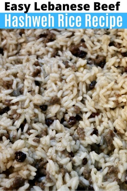 Easy One Pot Lebanese Beef Hashweh Rice Recipe | dobbernationLOVES