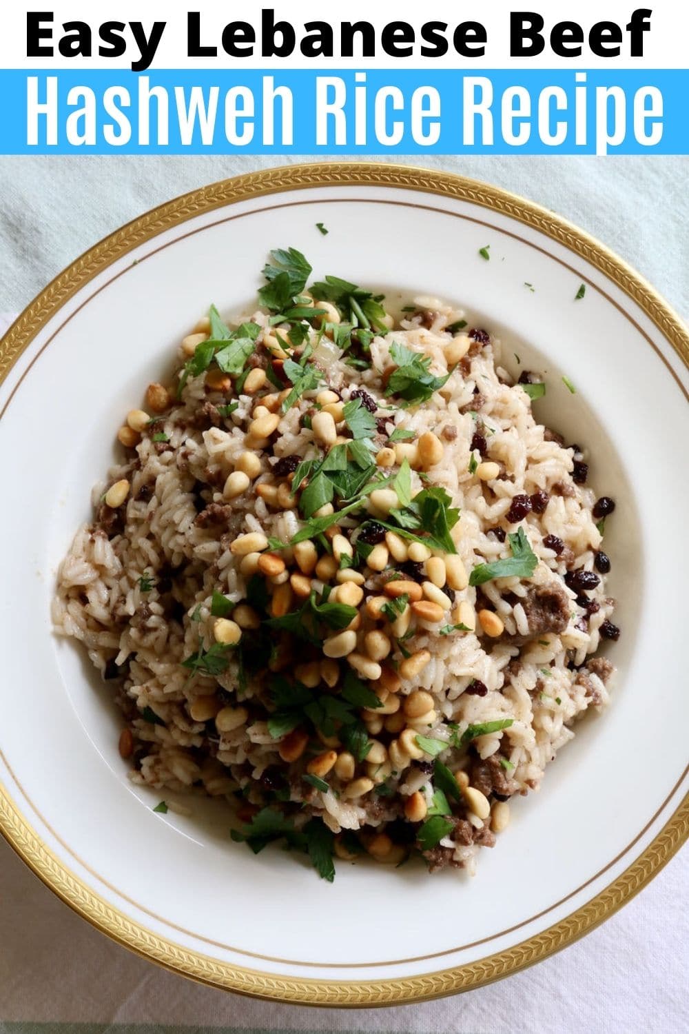 Easy One Pot Lebanese Beef Hashweh Rice Recipe | dobbernationLOVES