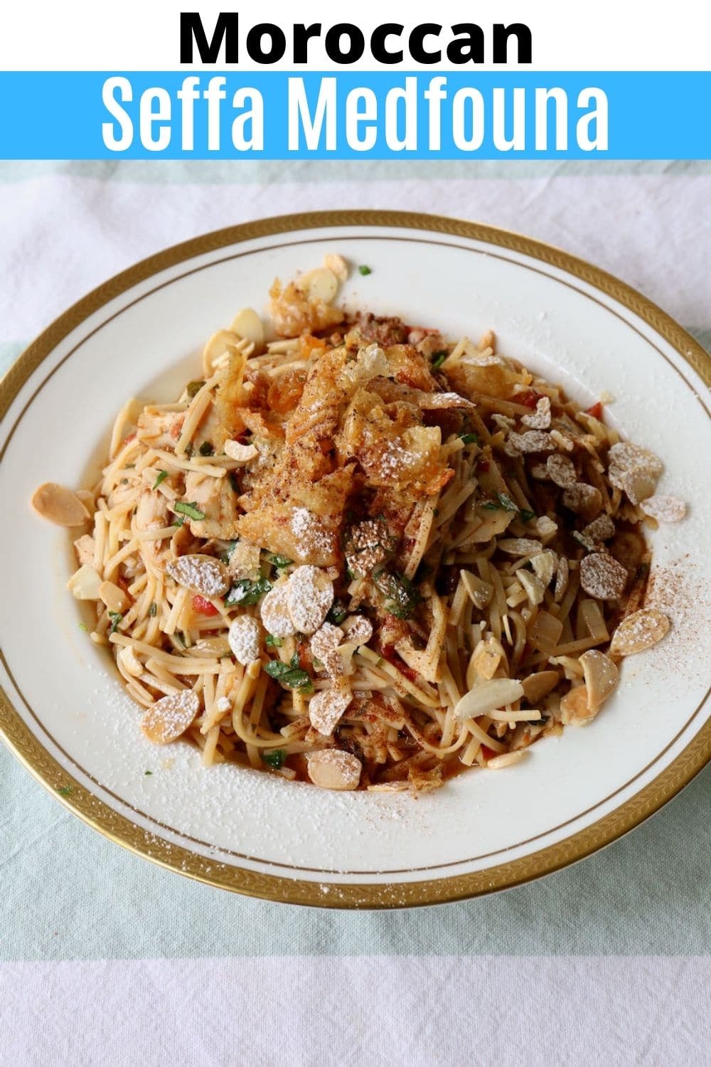 Moroccan Seffa Medfouna Saffron Chicken Vermicelli Recipe