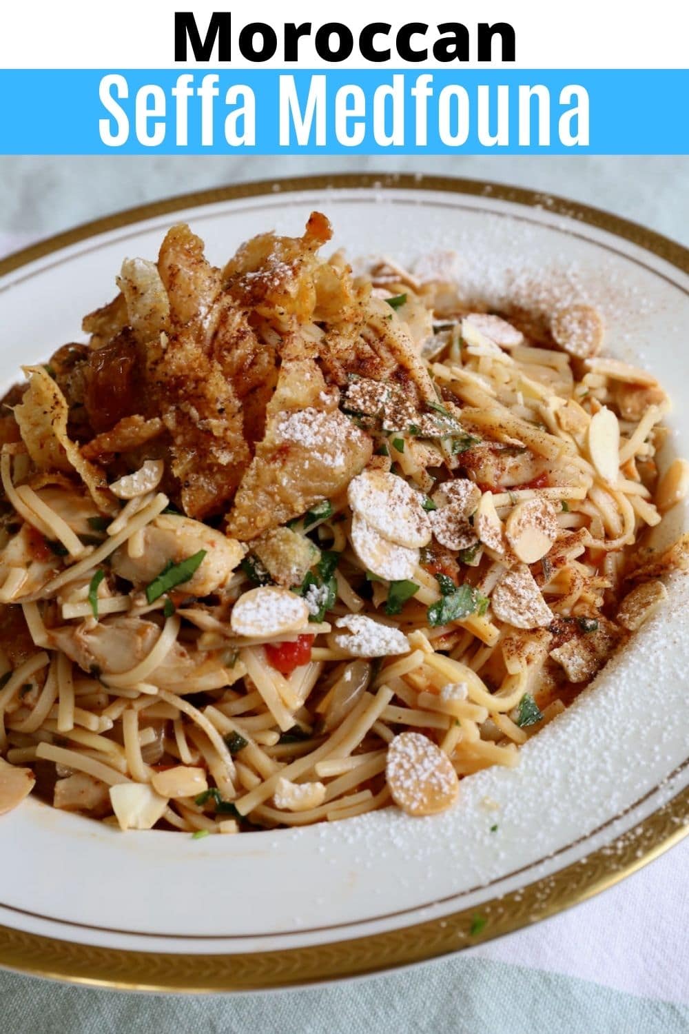 Moroccan Seffa Medfouna Saffron Chicken Vermicelli Recipe