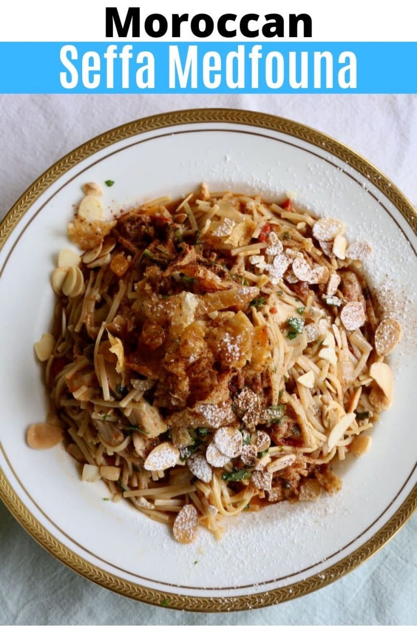 Moroccan Seffa Medfouna Saffron Chicken Vermicelli Recipe