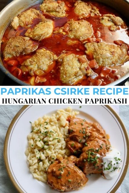 Paprikas Csirke Hungarian Chicken Paprikash Recipe
