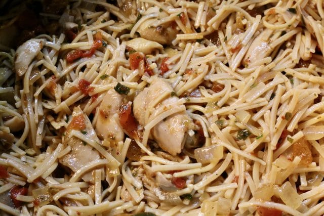 Moroccan Seffa Medfouna Saffron Chicken Vermicelli Recipe