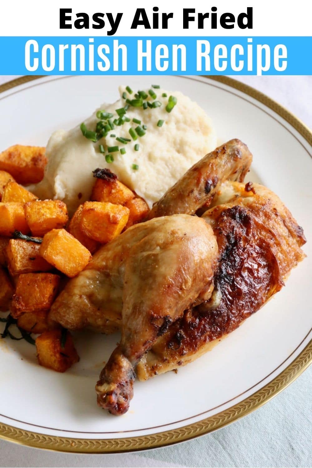 Easy Crispy Air Fried Cornish Hen Recipe | dobbernationLOVES