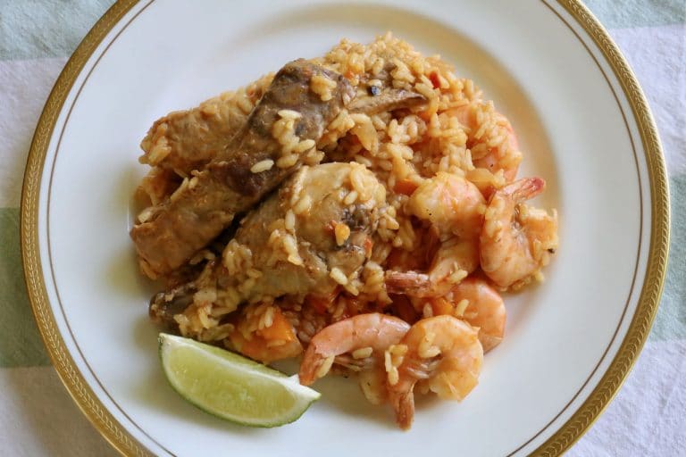 Chicken Pork & Shrimp Mexican Paella Recipe | dobbernationLOVES