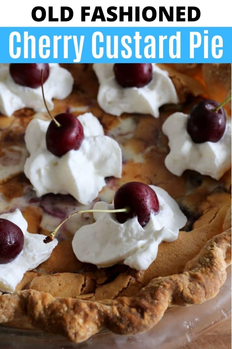 Old Fashioned Cherry Custard Pie Recipe | dobbernationLOVES
