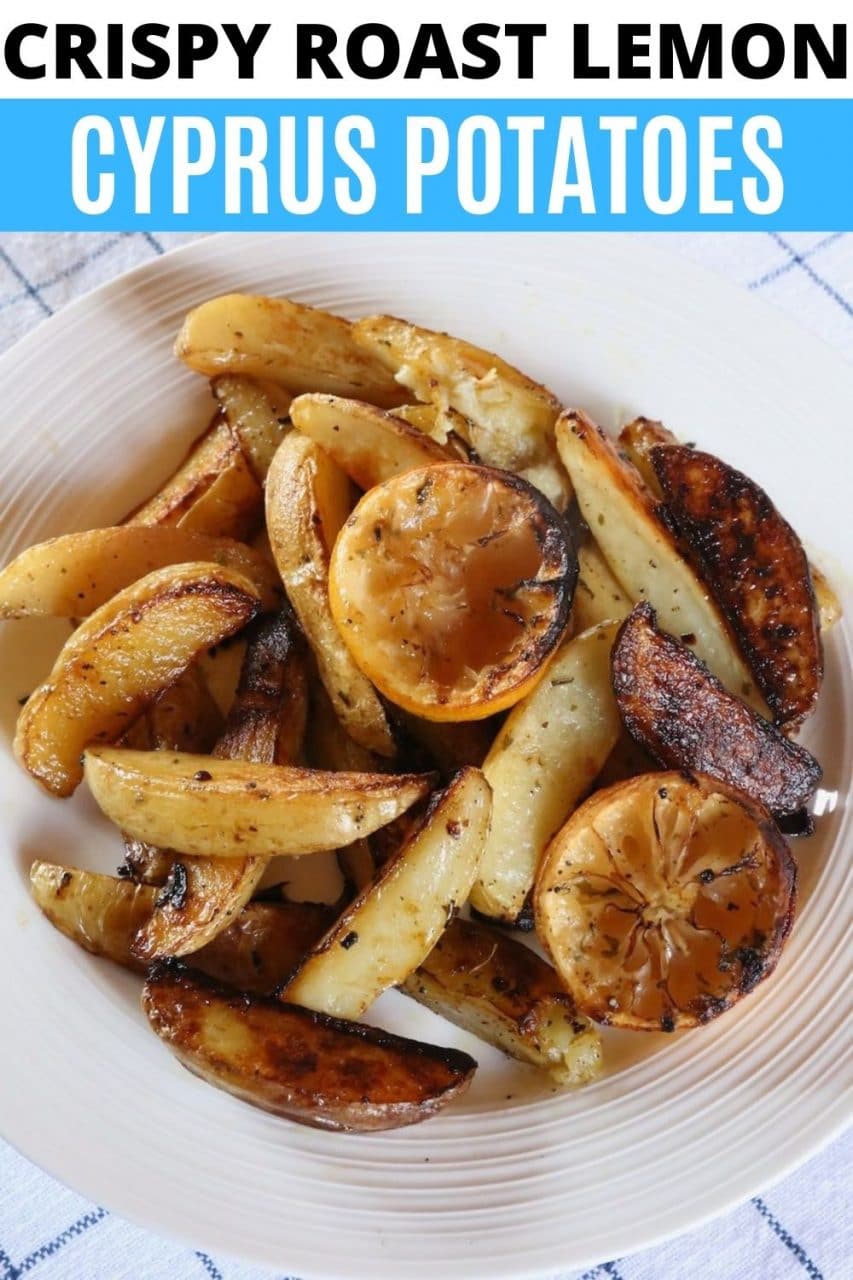 Vegan Crispy Oven Roasted Cypriot Cyprus Potatoes Recipe