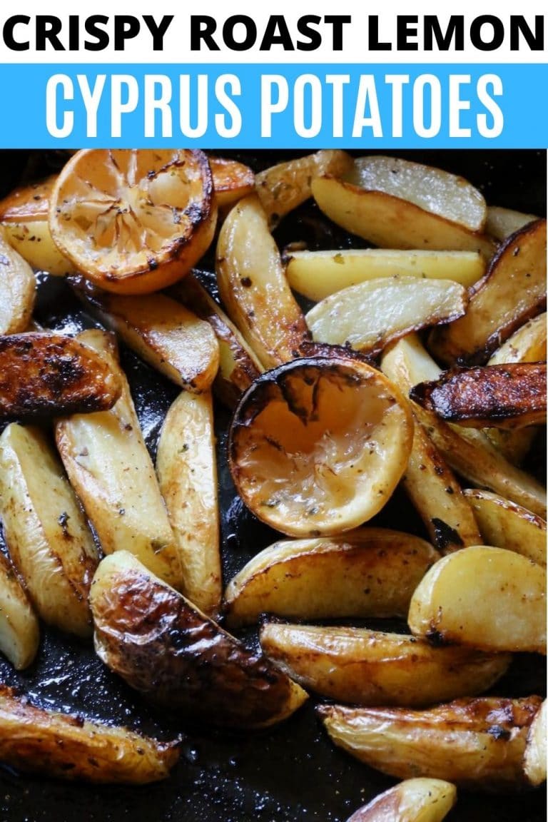 Vegan Crispy Oven Roasted Cypriot Cyprus Potatoes Recipe