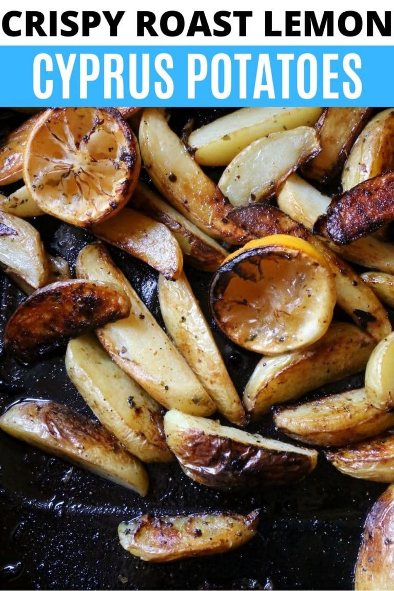 Vegan Crispy Oven Roasted Cypriot Cyprus Potatoes Recipe