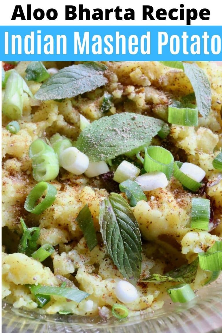 Vegetarian Aloo Bharta Indian Style Mashed Potatoes Recipe
