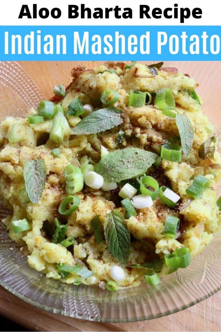 Vegetarian Aloo Bharta Indian Style Mashed Potatoes Recipe