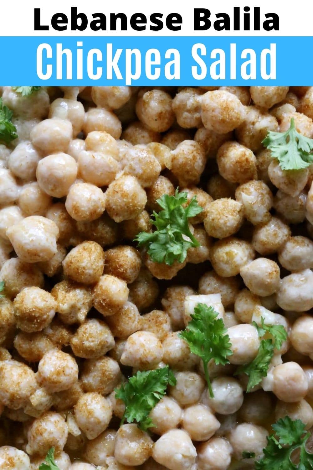 Balila Healthy Vegan Lebanese Chickpea Salad Recipe