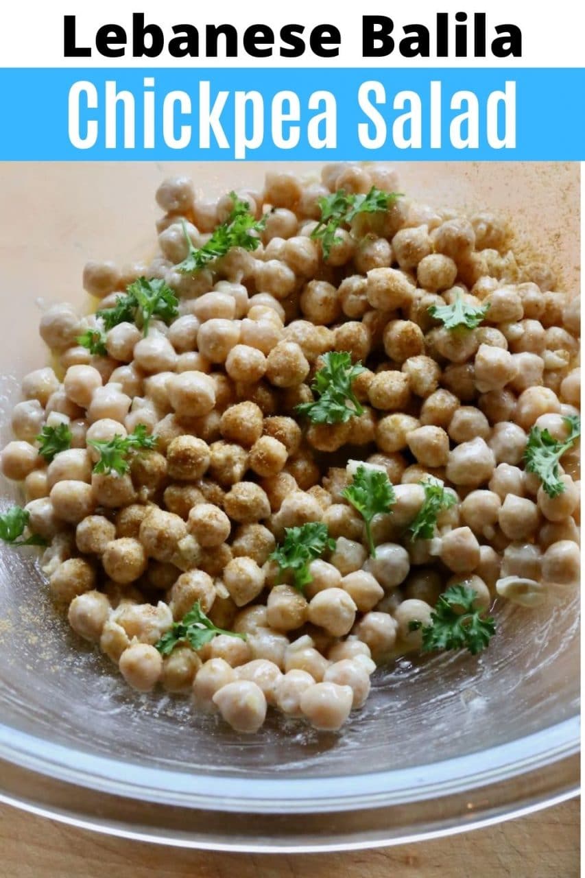 Balila Healthy Vegan Lebanese Chickpea Salad Recipe