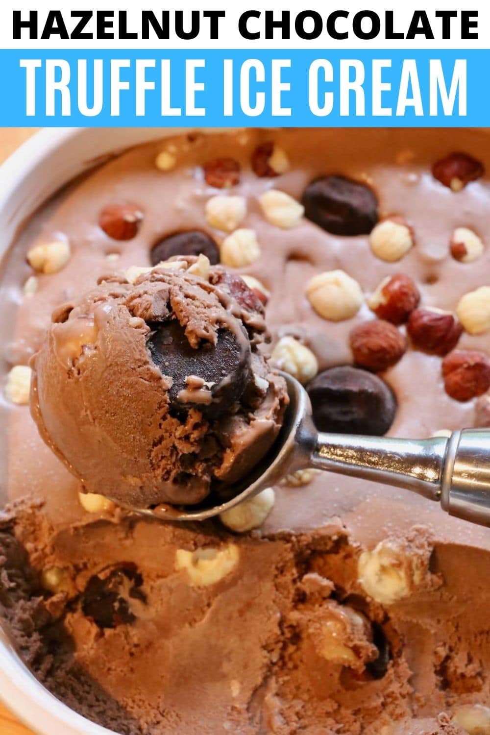Gianduja Hazelnut Chocolate Truffle Ice Cream Recipe