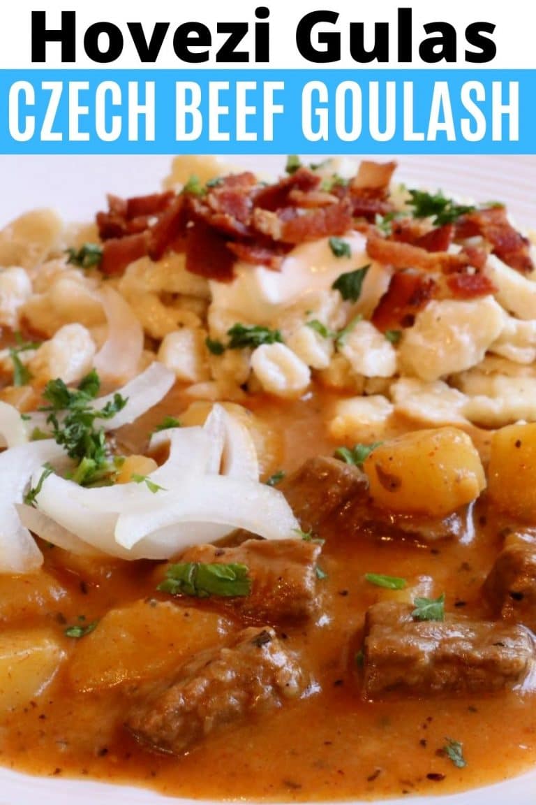Hovezi Gulas Traditional Czech Beef Goulash Stew Recipe