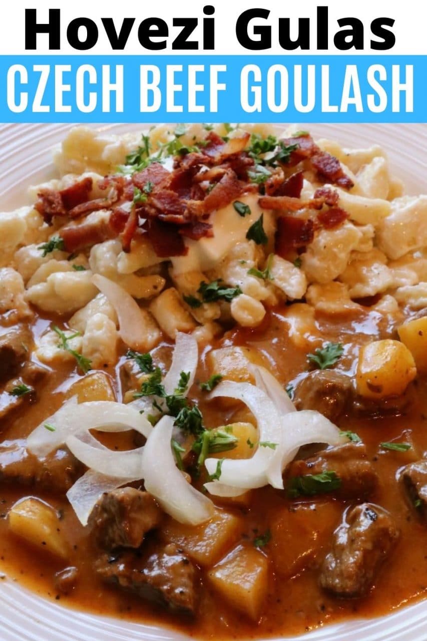 Hovezi Gulas Traditional Czech Beef Goulash Stew Recipe
