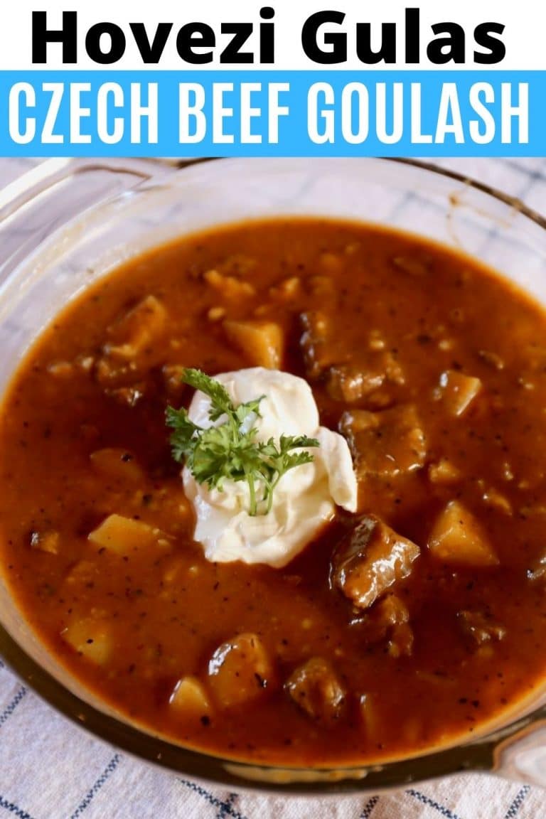 Hovezi Gulas Traditional Czech Beef Goulash Stew Recipe