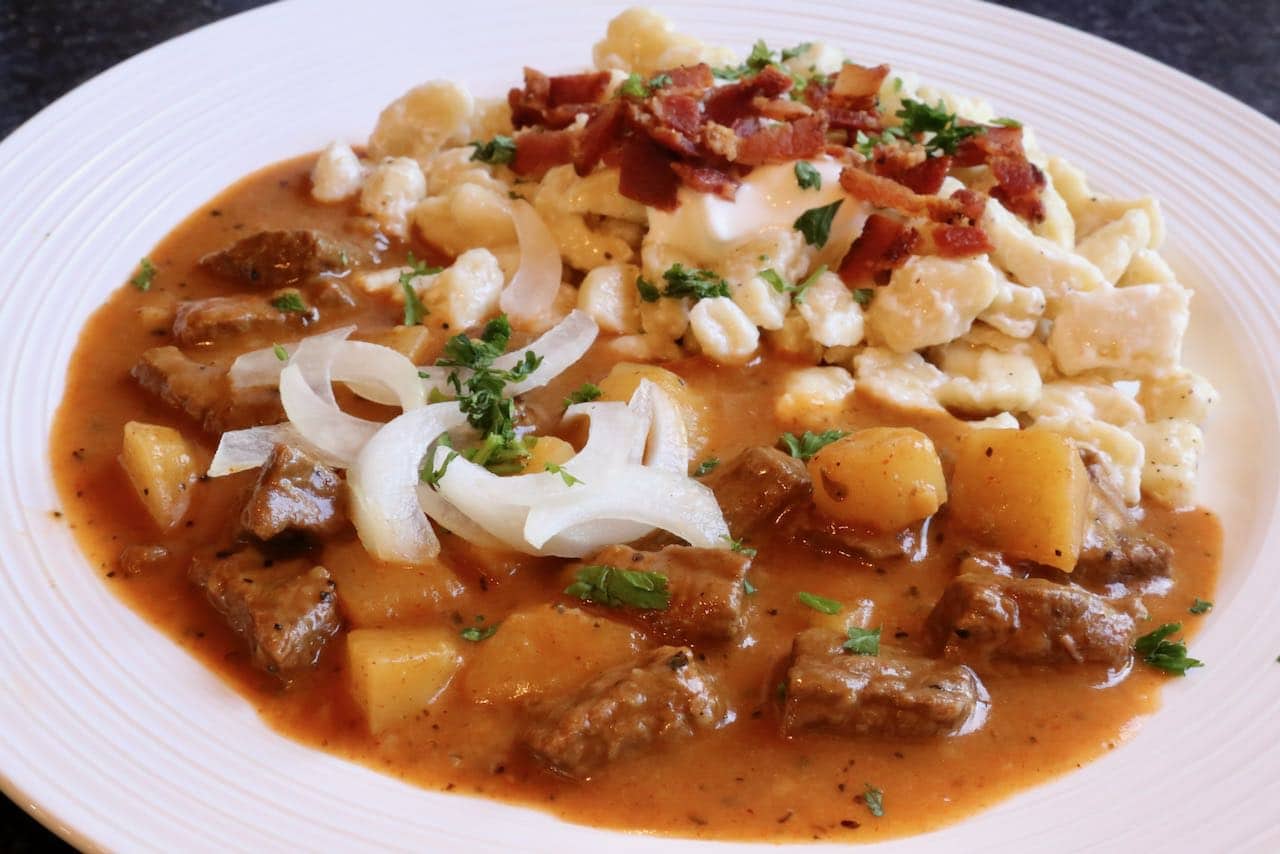 Hovezi Gulas Traditional Czech Beef Goulash Stew Recipe