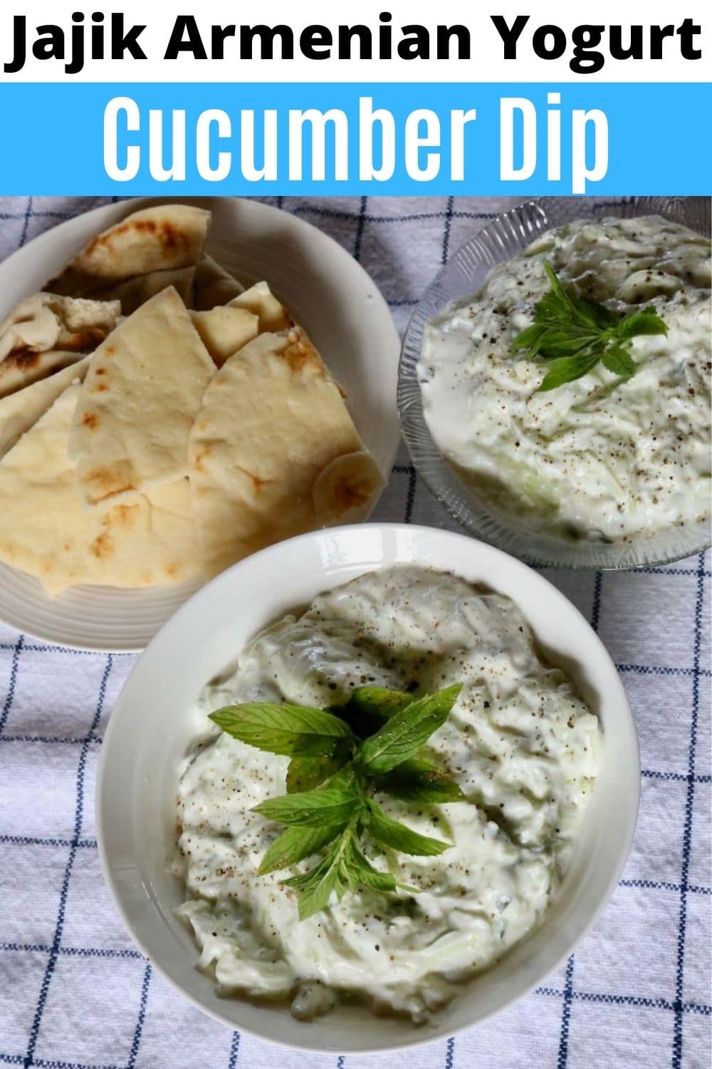 Jajik Middle Eastern Cucumber Yogurt Mint Sauce Salad Dip Recipe