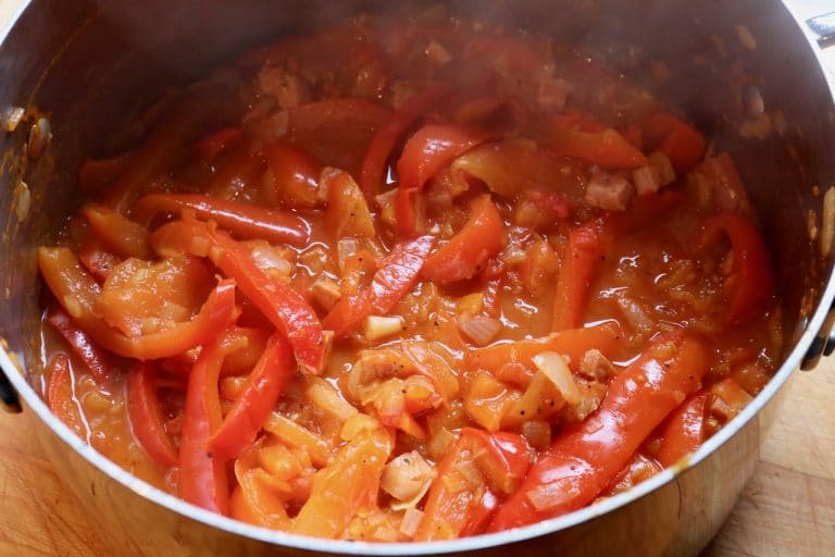 Lecho Hungarian Tomato Red Pepper Stew Recipe
