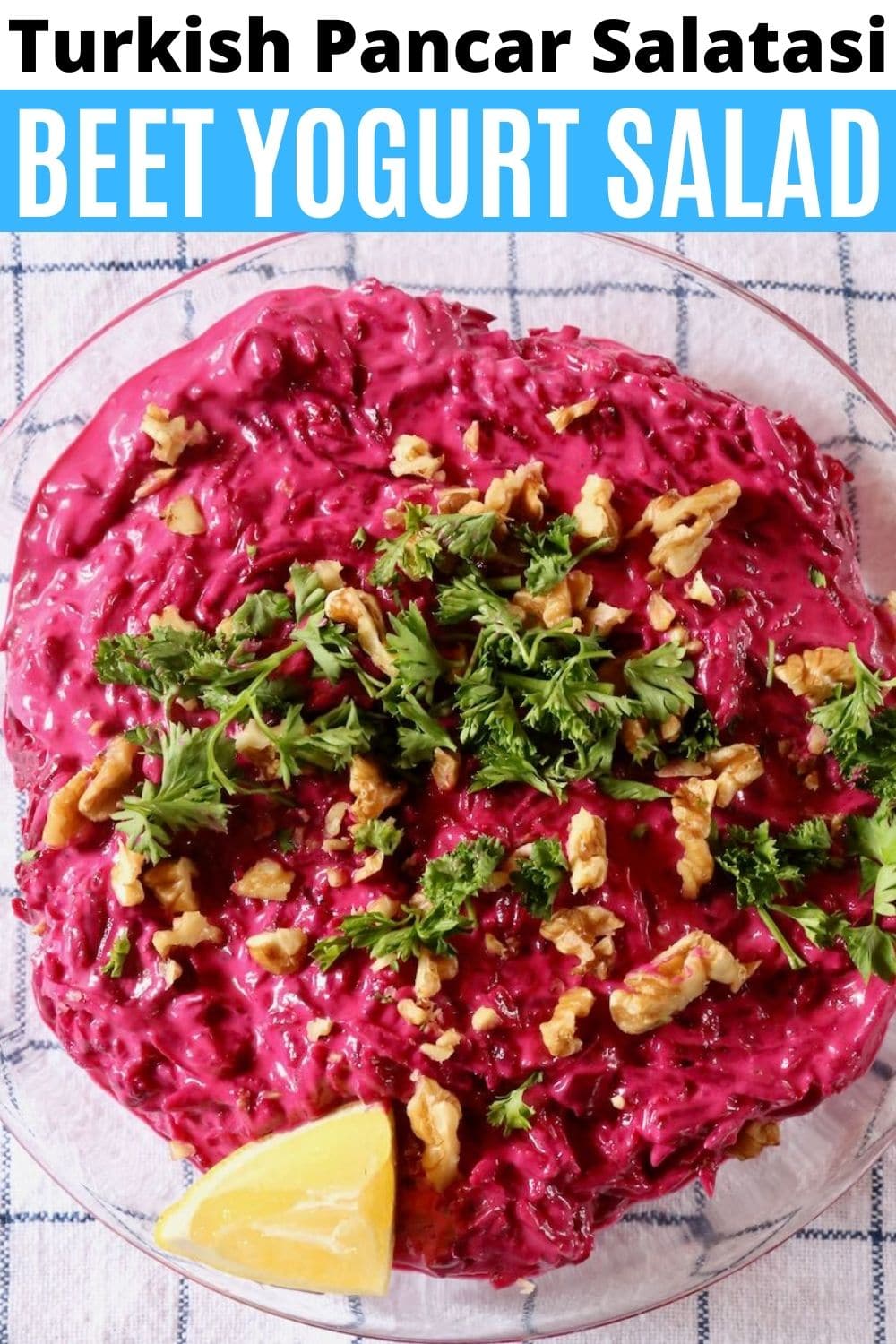 Pancar Salatasi Turkish Beet Yogurt Salad Recipe