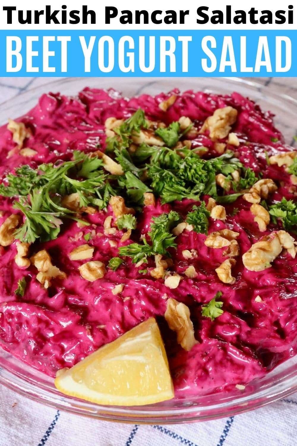 Pancar Salatasi Turkish Beet Yogurt Salad Recipe
