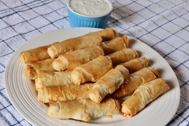 Sigara Börek Crispy Turkish Feta Cheese Filo Cigar Rolls Recipe