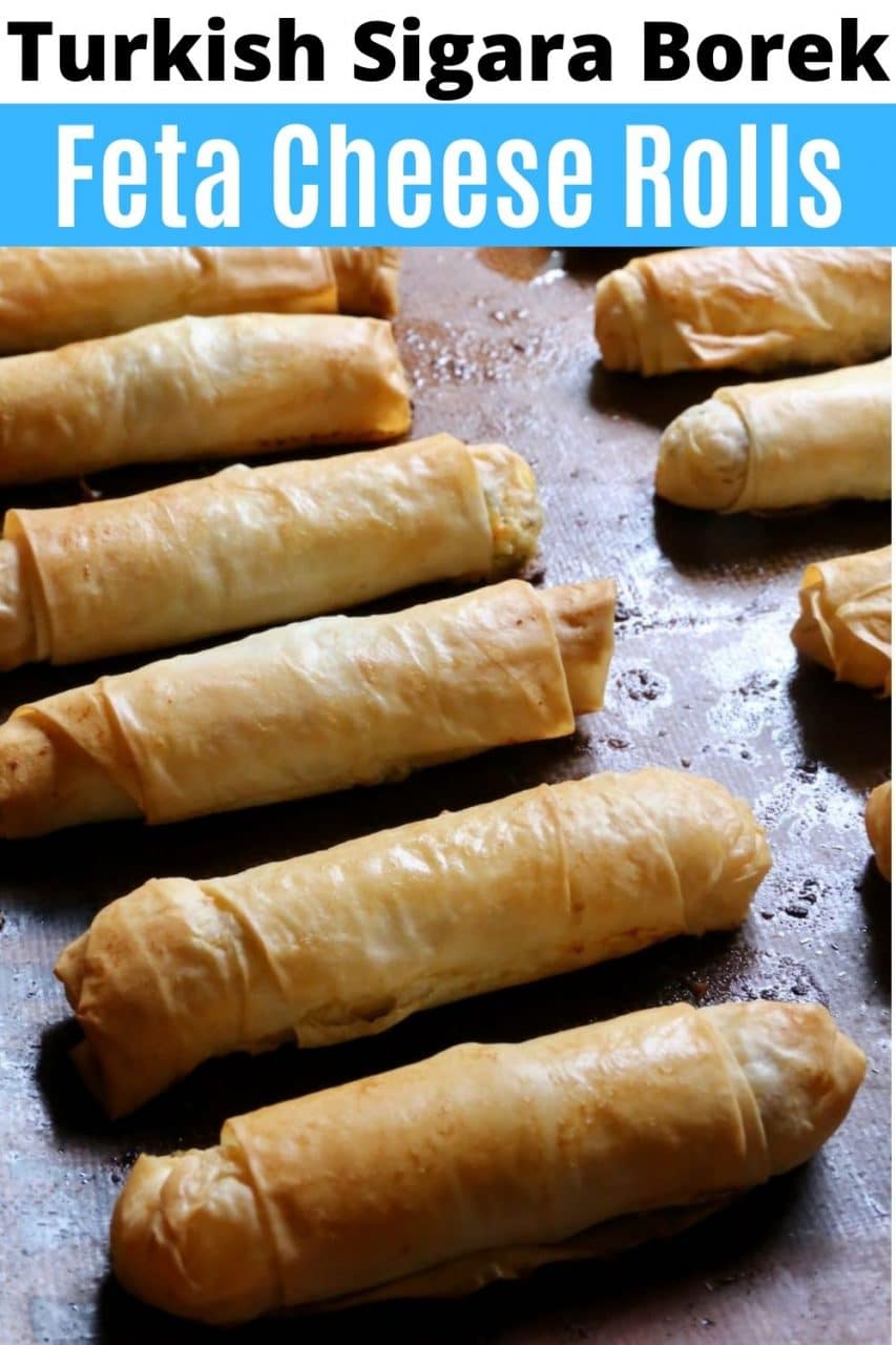 Sigara Börek Crispy Turkish Feta Cheese Filo Cigar Rolls Recipe