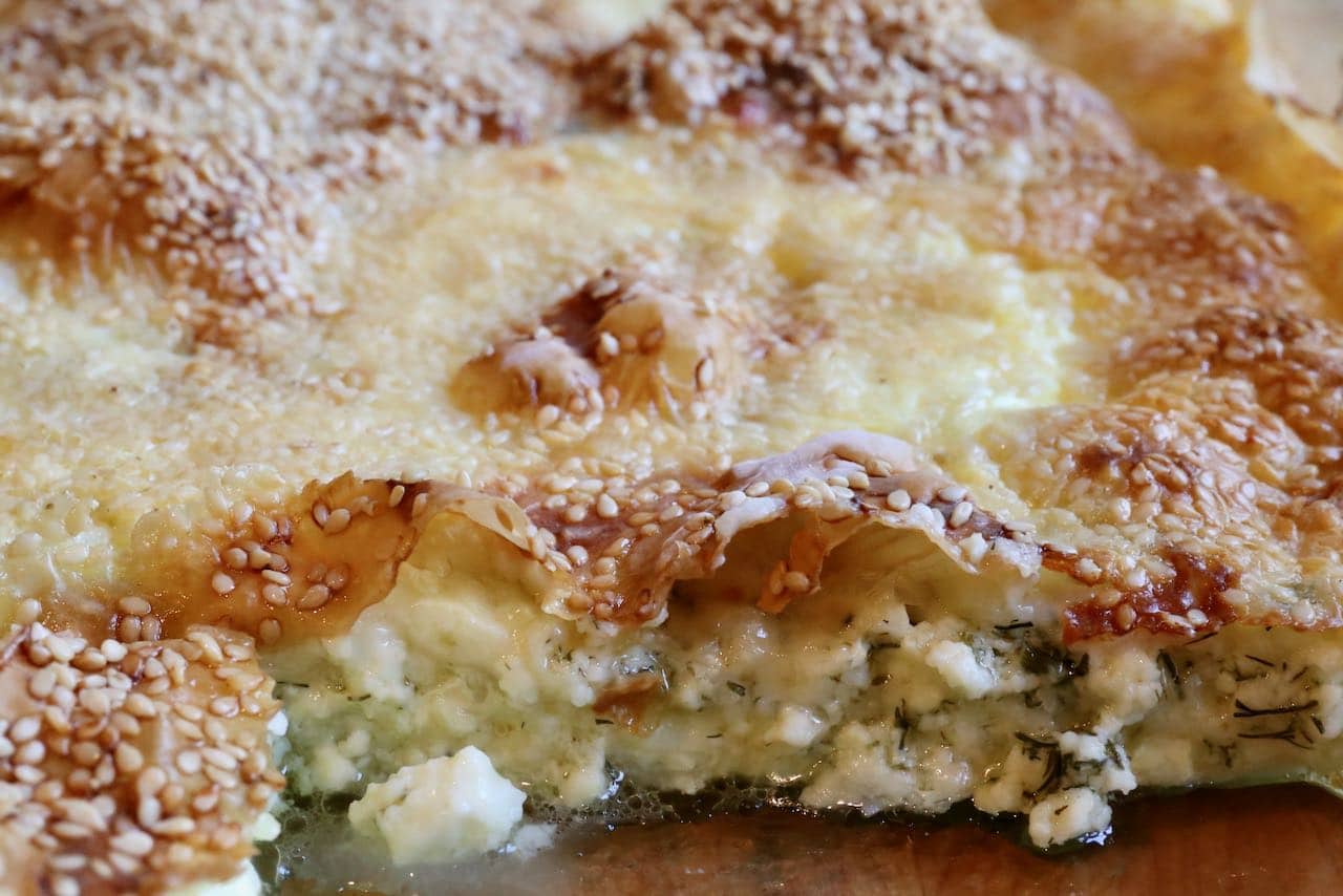 Tepsi Boregi Vegetarian Turkish Filo Cheese Pie Recipe