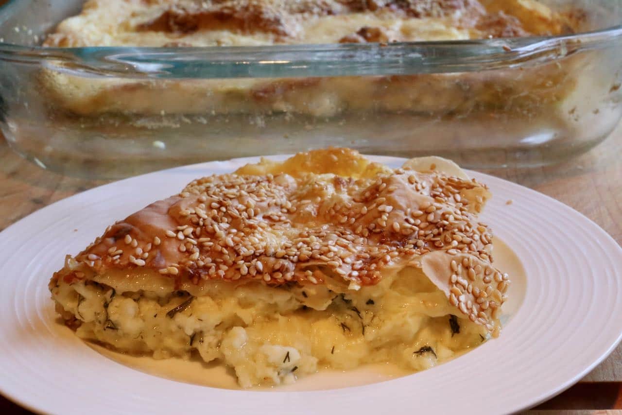 Tepsi Boregi Vegetarian Turkish Filo Cheese Pie Recipe