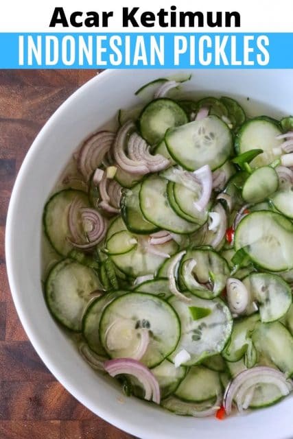 Acar Timun Indonesian Cucumber Pickles Recipe