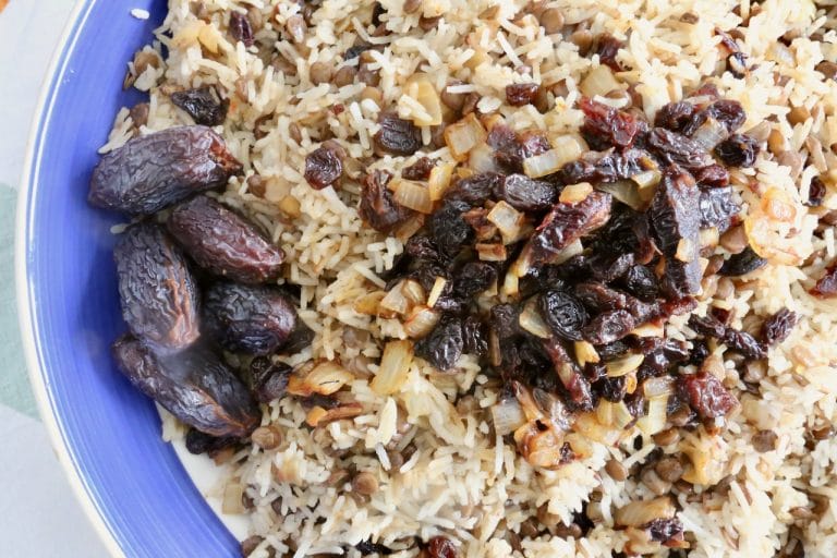 Adas Polo Persian Lentil Rice Recipe | dobbernationLOVES