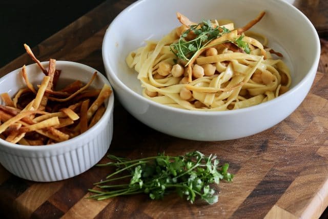 Ciceri e Tria Vegan Pugliese Pasta with Chickpeas Recipe