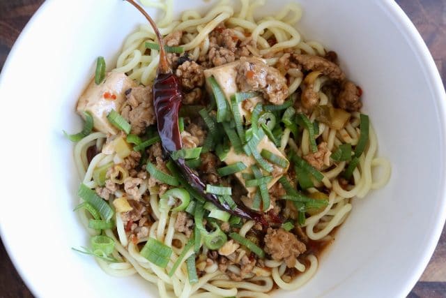 Mapo Tofu Ramen Noodle Bowl Recipe (Mabo Ramen) | dobbernationLOVES