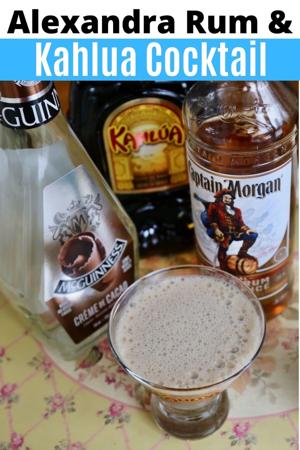 Alexandra Cocktail Rum & Kahlua Coffee Liqueur Recipe | dobbernationLOVES