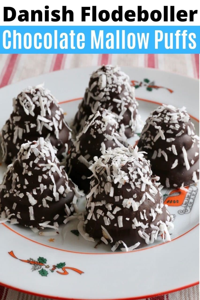 Flodeboller Danish Chocolate Covered Marshmallow Cookies