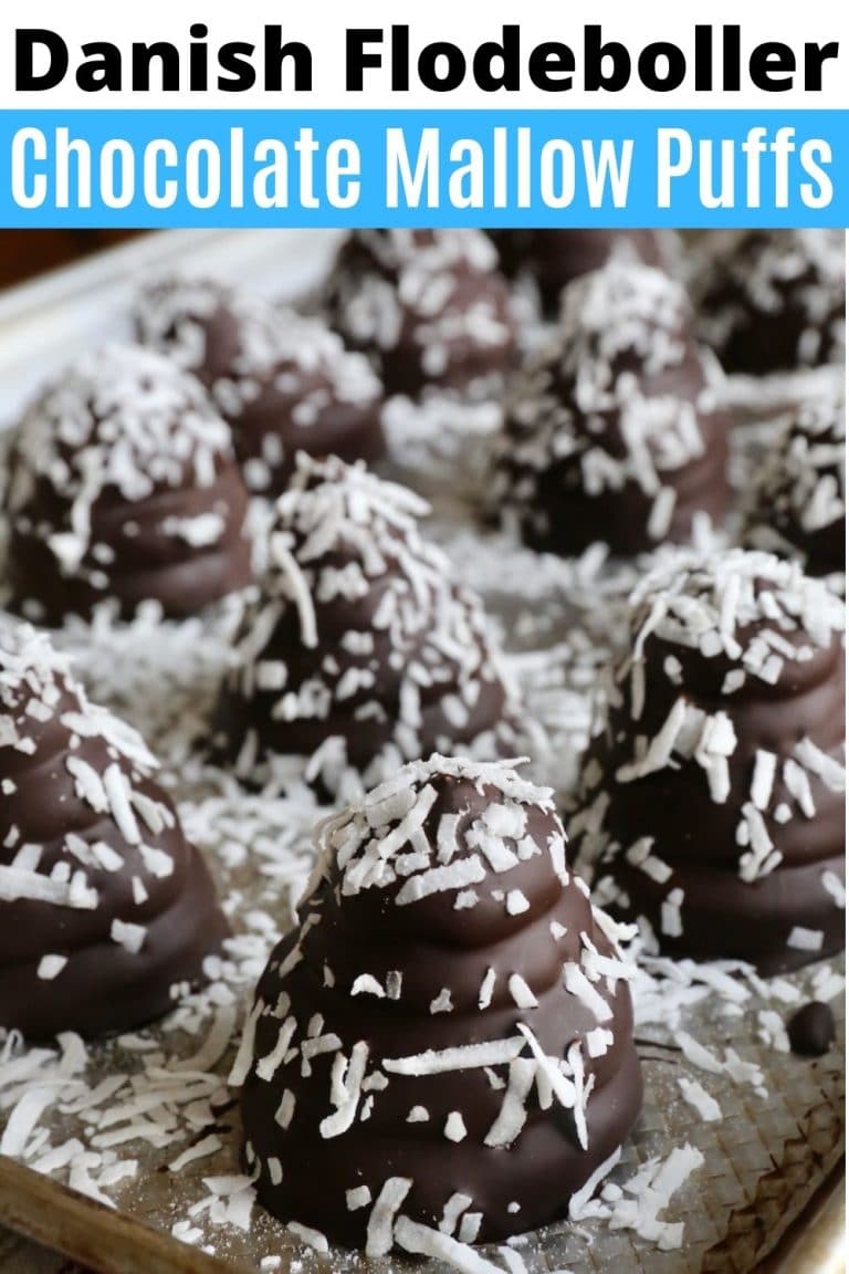 Flodeboller Danish Chocolate Covered Marshmallow Cookies