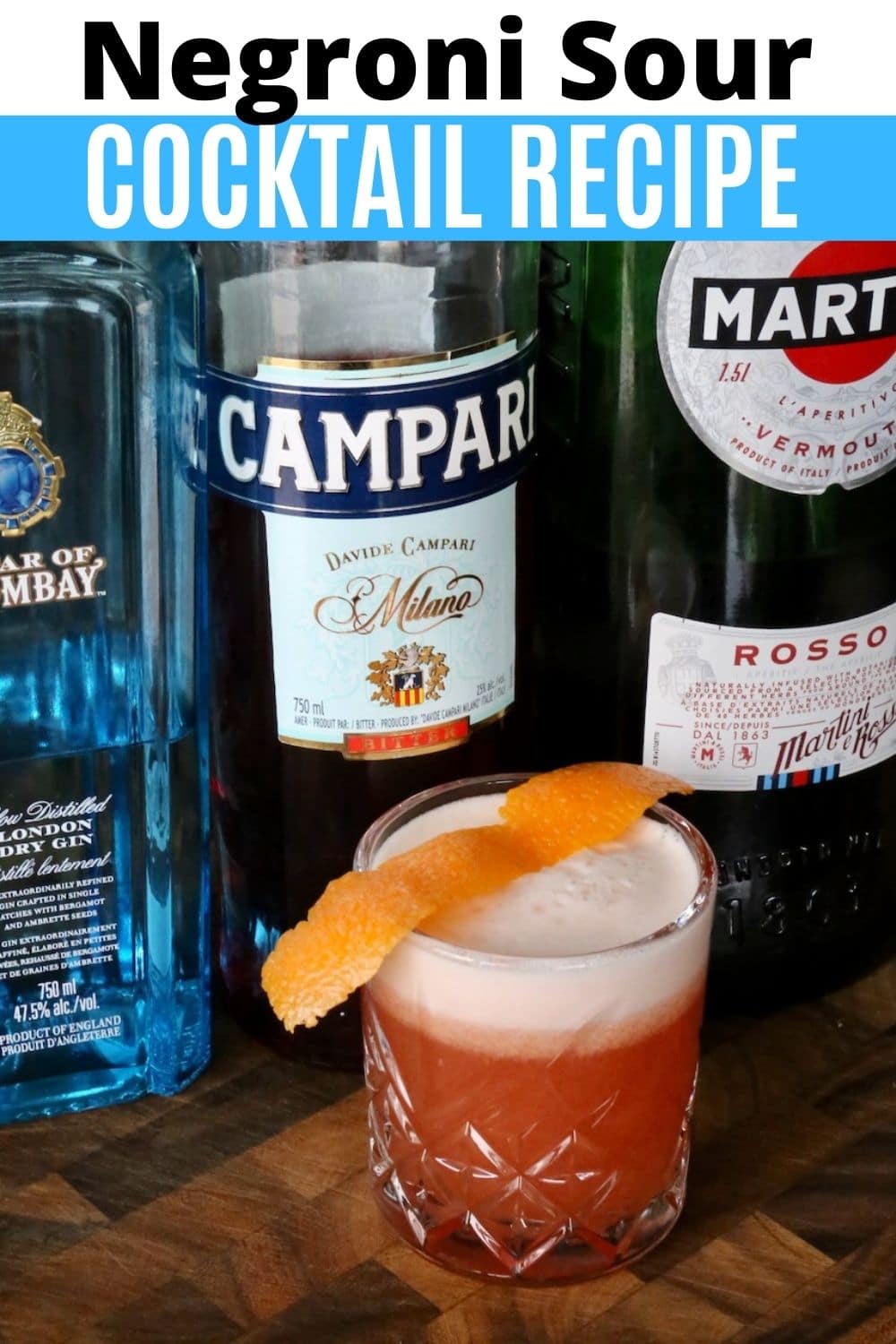 Negroni Sour Cocktail Recipe | dobbernationLOVES