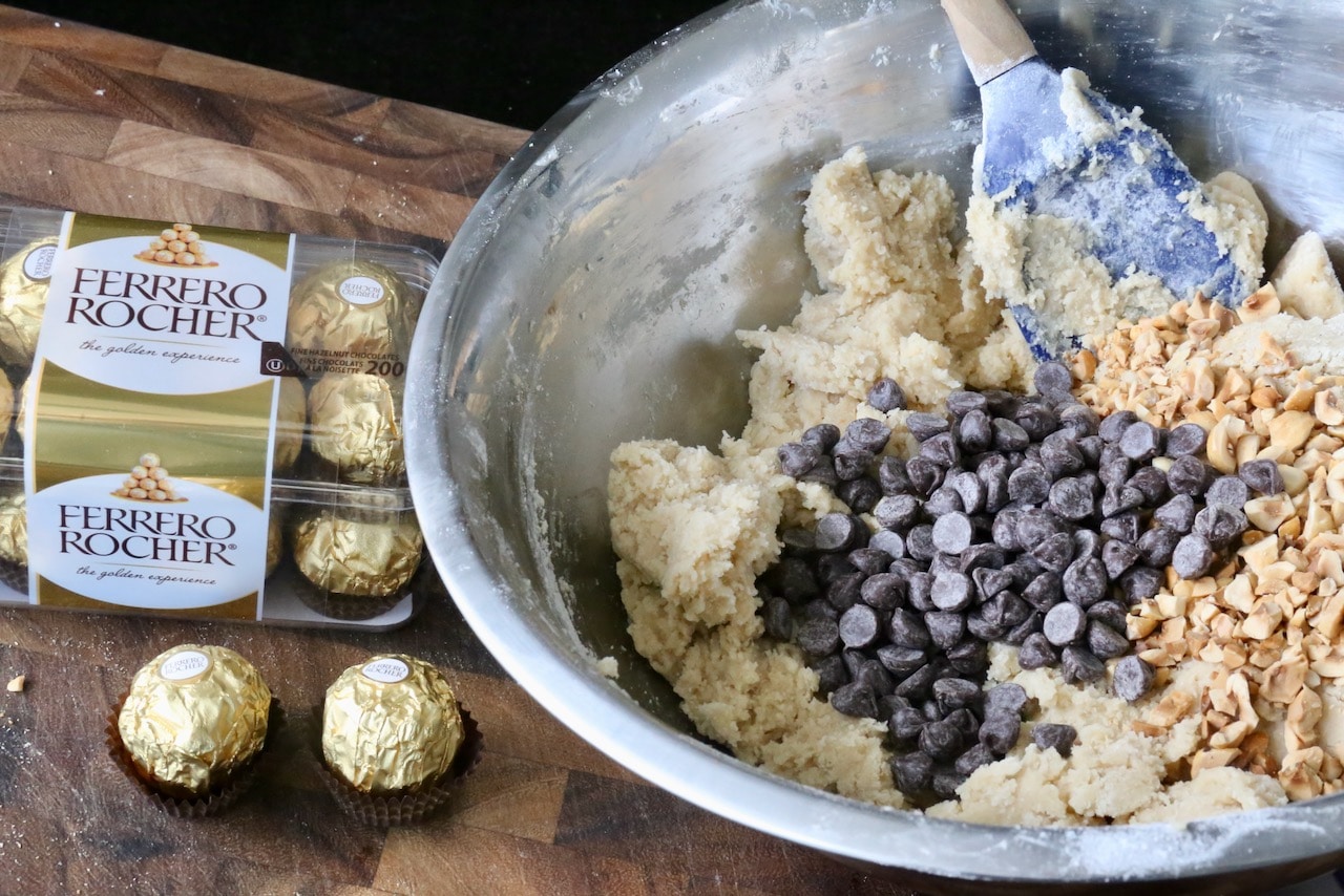 Roasted Hazelnut Ferrero Rocher Cookies Recipe