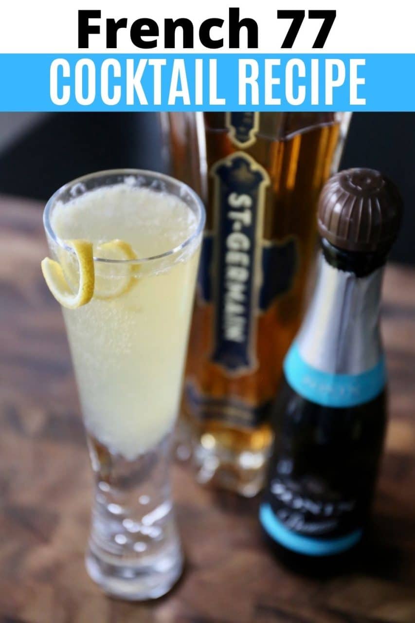 French 77 Cocktail Elderflower Prosecco Recipe
