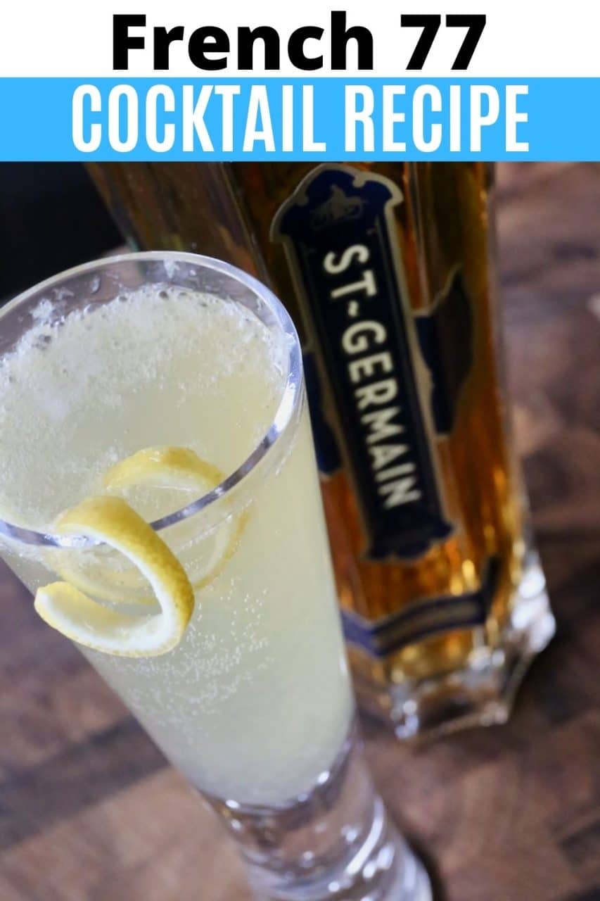 French 77 Cocktail Elderflower Prosecco Recipe