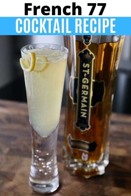 French 77 Cocktail Elderflower Prosecco Recipe