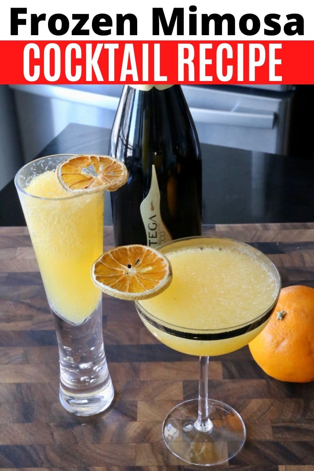 Frozen Mimosa Slushie Cocktail Recipe