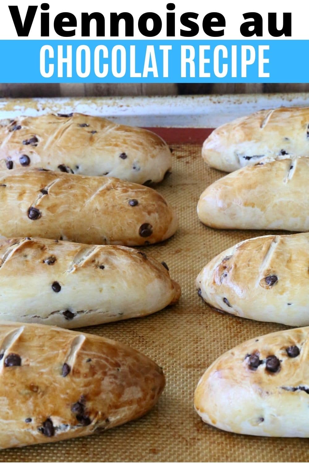 Viennoise au Chocolat Recipe (Vienna Bread with Chocolate ...
