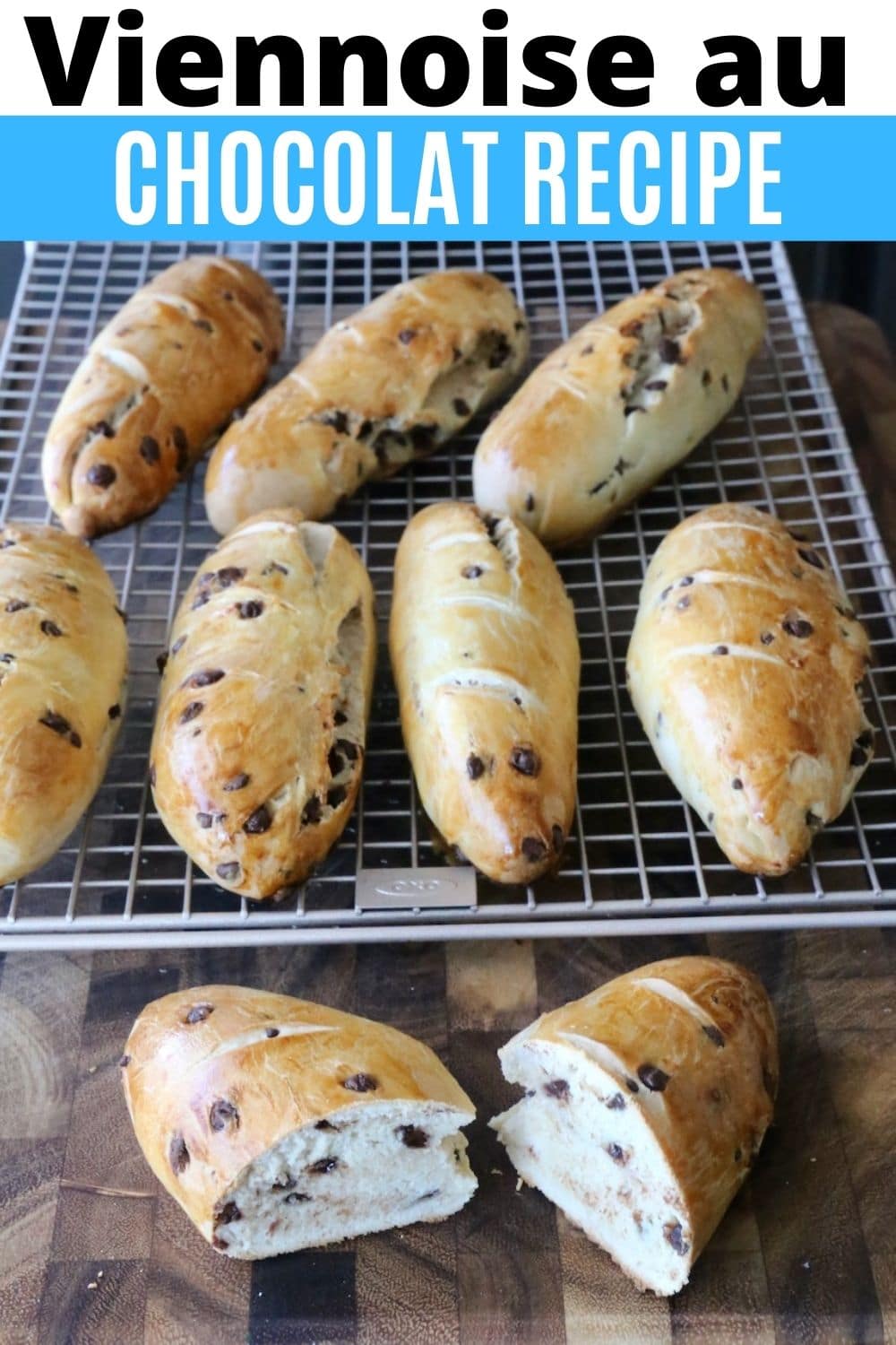 Viennoise au Chocolat Recipe (Vienna Bread with Chocolate ...